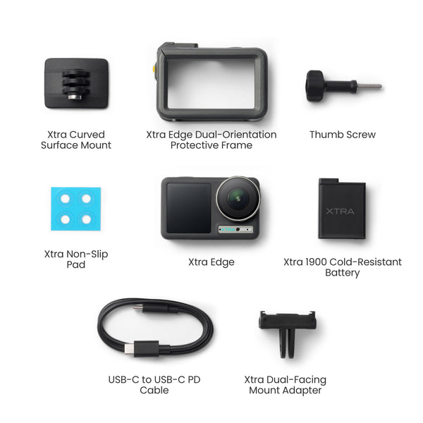 Xtra Edge | 1/1.3" Sensor 4K Action Camera & 52ft Waterproof